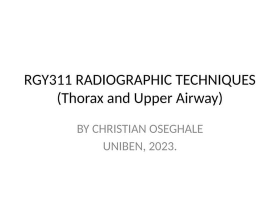 Upper limb radiography | PPT