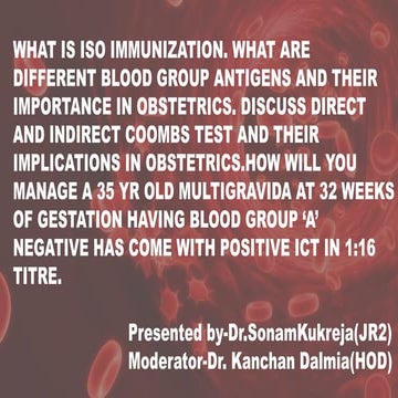 Rh Blood Group System | PPT