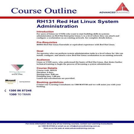 Rh131 red-hat-linux-system-administration | PDF