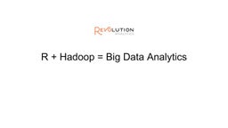 RHadoop, R meets Hadoop | PPT