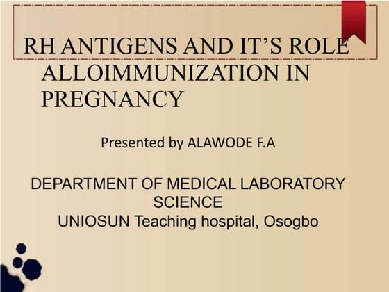 Rh Incompatibility.pptx NOTES IN OBSTETRICS AND GYNECOLOGY NURSING | PPTX