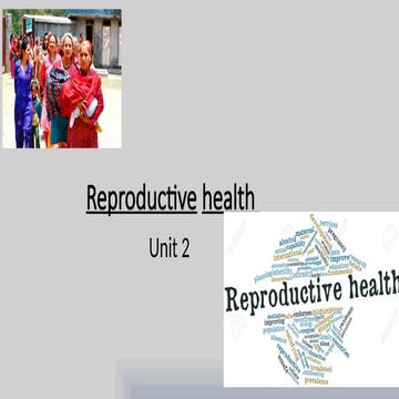 Reproductive health lifecycle approach | PPTX