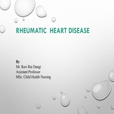 Rheumatic Heart Disease Ppt