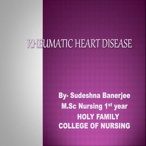 Rheumatic heart disease | PPTX