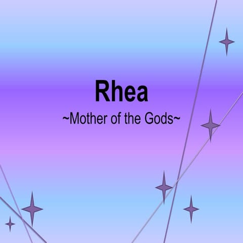 Rhea ~greek goddess~ Jaclyn | PPTX