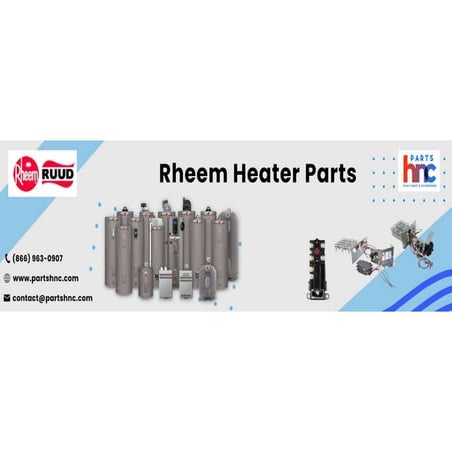 PartsHnC has Large Selection of Rheem Heater Parts | PDF