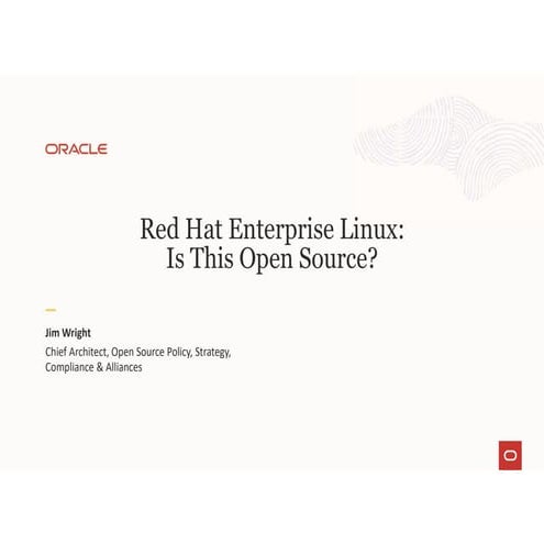 Red Hat Enterprise Linux: Is This Open Source? | PPT