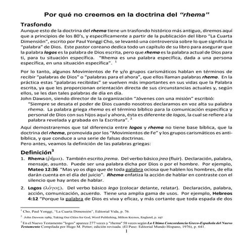 Estudio biblico sobre el LOGOS Y RHEMA . | PPTX