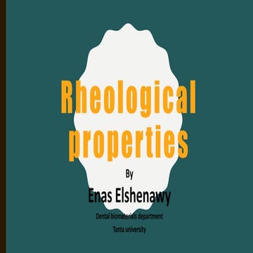 Rheological properties of dental materials | PDF | Geology | Science