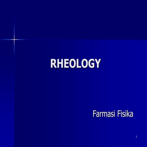 Rheologi | PDF