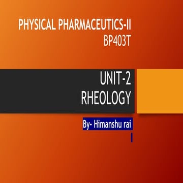 Rheology | PPT