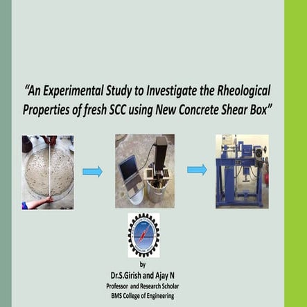 Rheology of Fresh Self Compacted Concrete - Concrete Shear Box_ Ajay ...