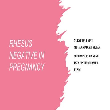 RHESUS NEGATIVE IN PREGNANCY .pptx