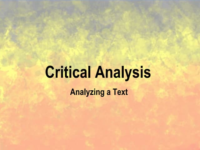 Lecture - Rhetorical Analysis | PPTX
