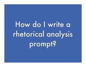 Rhetorical Analysis | PPT