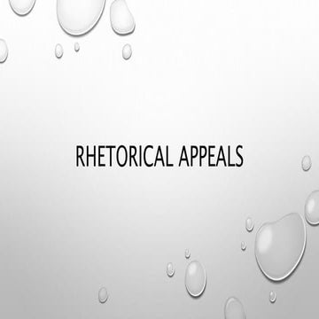 Rhetorical appeals identification practice | PPTX