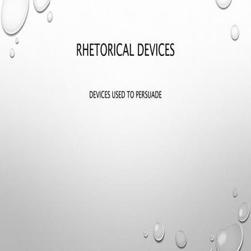 Rhetorical devices | PPTX