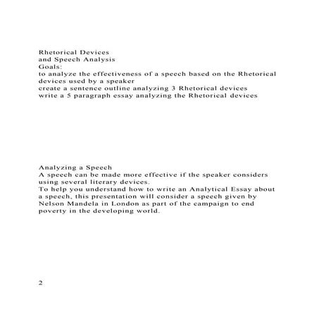 Rhetorical Devicesand Speech AnalysisGoals to analyze the.docx | Comics ...