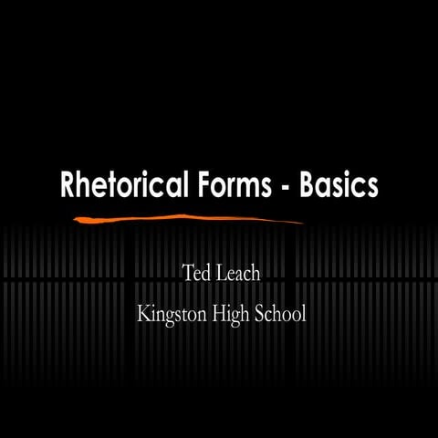 Language & Style (Rhetorical Devices) | PPTX