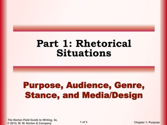 Rhetorical Situation - Purdue OWL | PPT