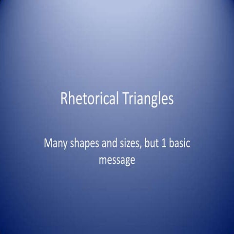 Rhetorical triangles | PPTX
