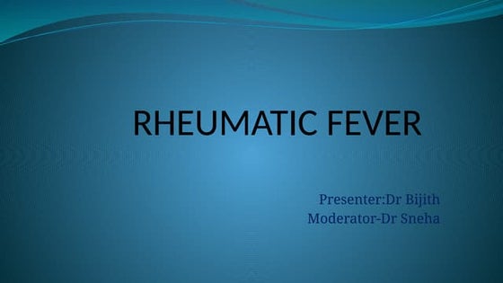 Rheumatic fever | PPT