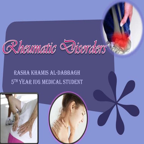 Rheumatic disorders summary | PPTX | Bone and Joint Conditions ...