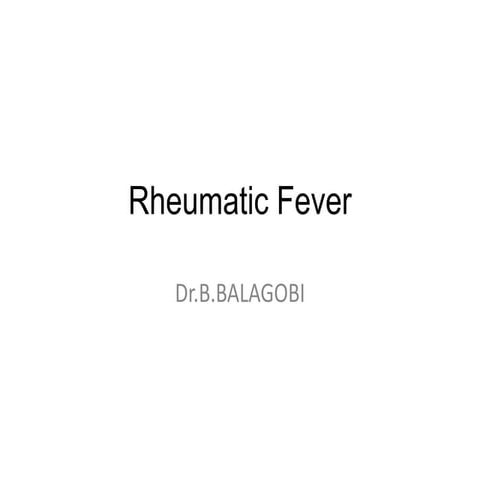 Rheumatic fever | PPT
