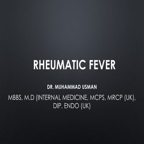 Clinical presentation of rheumatic fever.pptx