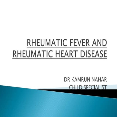 RHD(Rheumatic Heart Disease) | PPTX