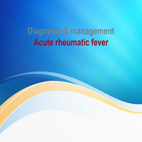 Rheumatic fever | PPT