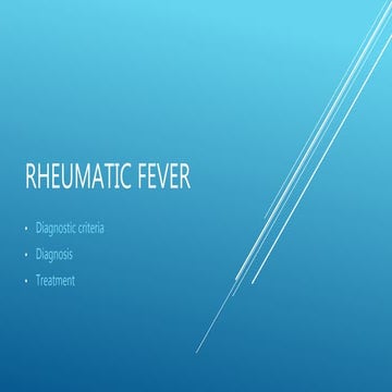 Rheumatic fever ppt | PPTX