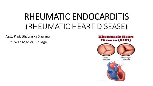Rheumatic Heart Disease Ppt
