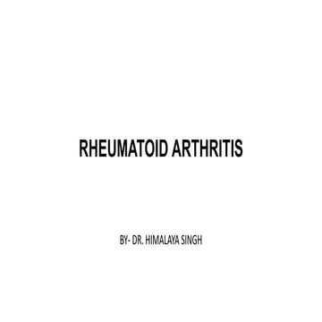 RHEUMATOID ARTHRITIS with dmards classification.pptx