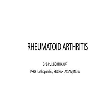 Rheumatoid arthritis | PPTX