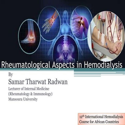 Rheumatological aspects in hemodialysis | PPTX