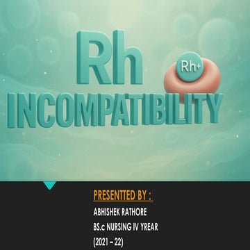 Rh INCOMPATIBILITY ppt , by the Abhishek | PPTX