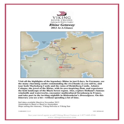 Viking Rhine River Cruise | PDF