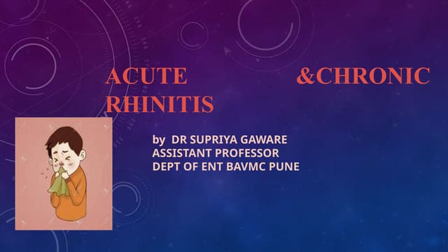 Atrophic rhinitis | PPT