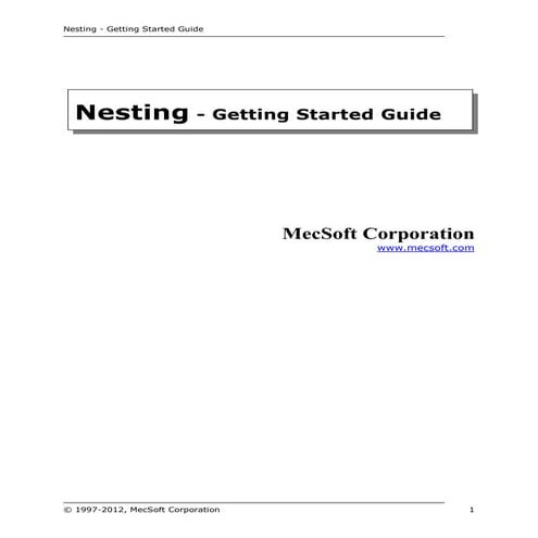 Rhino cam nesting_gettingstartedguide | PDF | Computing | Technology & Computing