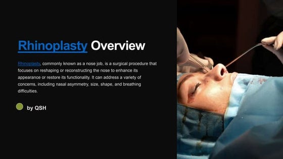 Dean toriumi, m.d. nose shape and rhinoplasty | PDF