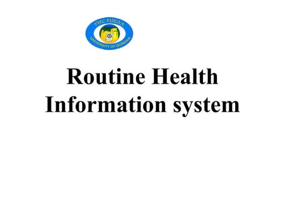 Transforming the Kenya Health Information System (KHIS) to an Early ...