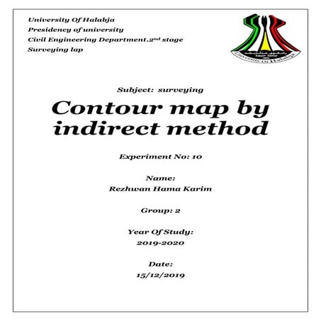 Contour Map By Indirect Method Pdf 
