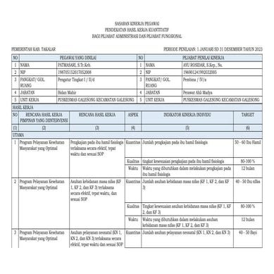 contoh RHK untuk profesi bidan dalam mengisi e kinerja.pdf