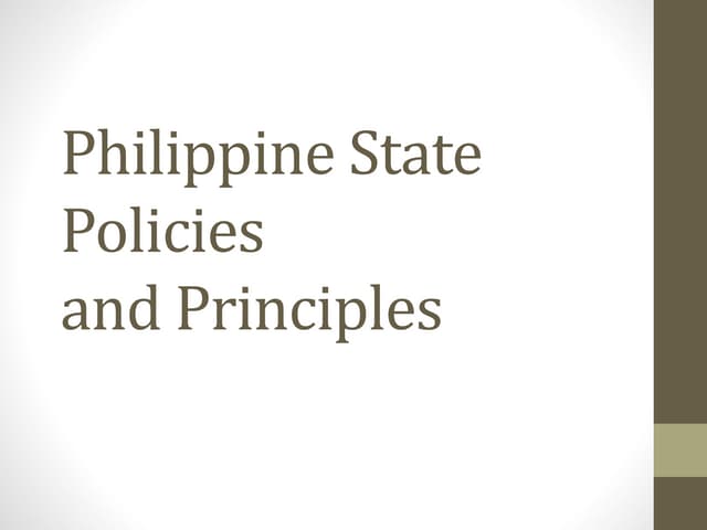 Philippine Constitution 1987 (Article 2) | PPTX