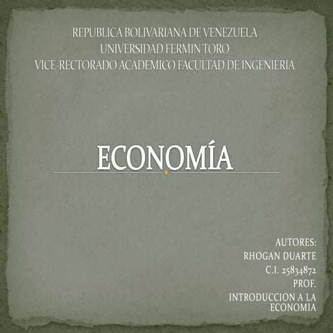 ECONOMIA | PPTX