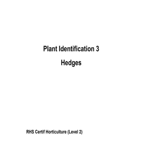 Rhs 2 Plant Idents Trees Shrubs 2 | PPT
