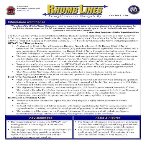 Rhumb lines information dominance 2 oct 09 | PDF