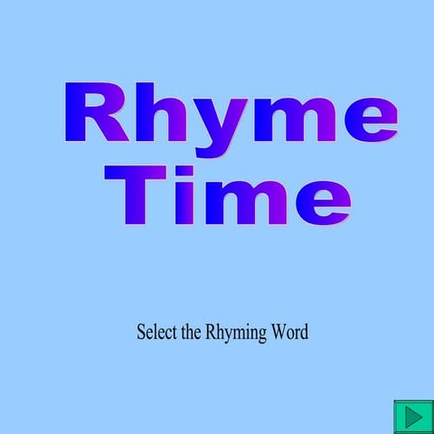 Rhyme Time | PPT