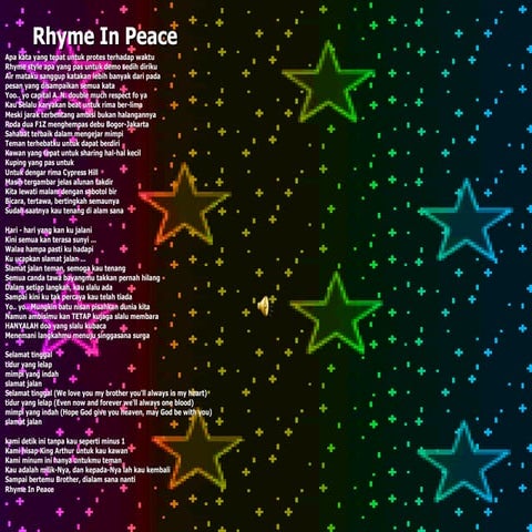 Rhyme in peace | PPS